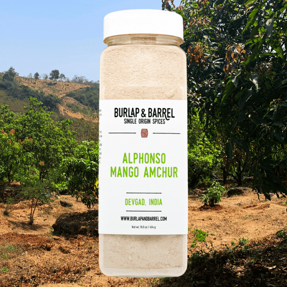 Tart Alphonso Mango Amchur Arrives in Big Containers 🥭 - Burlap & Barrel