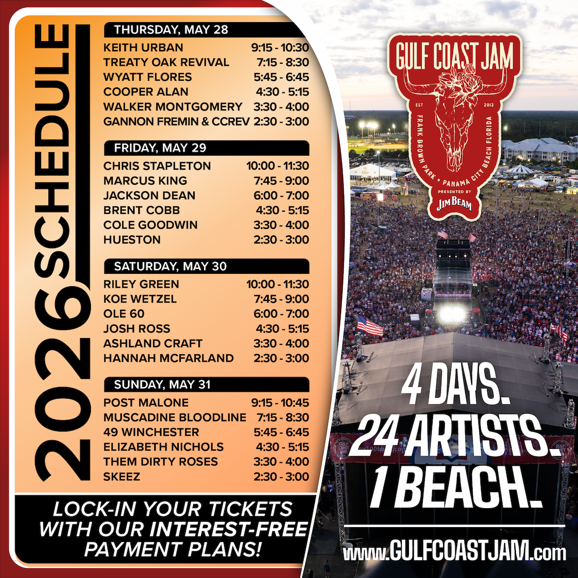 The Official 2026 GCJ Schedule Is HERE - Gulf Coast Jam