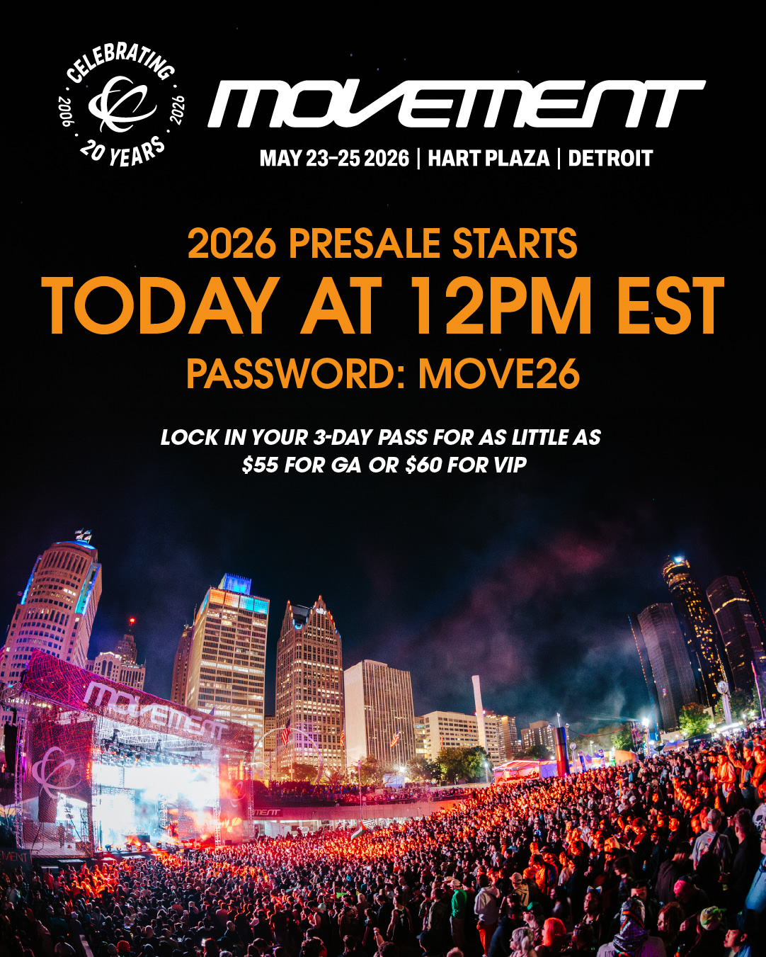 Movement 2026 Presale Starts Soon! - Movement Festival
