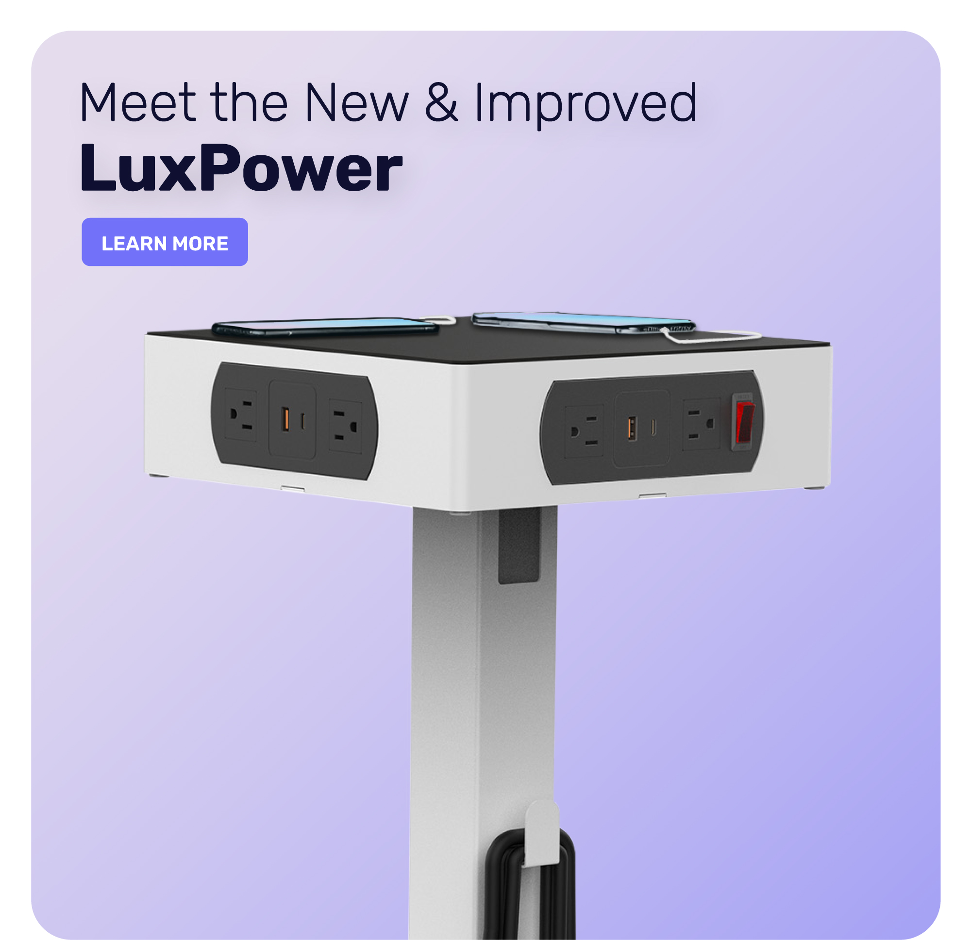 Introducing the Upgraded LuxPower Charging Tower - SideTrak